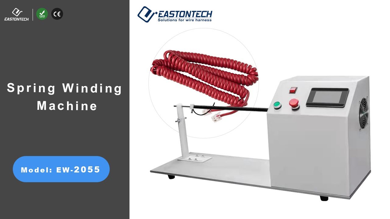 EW-2055 Spring Winding Machine - YouTube