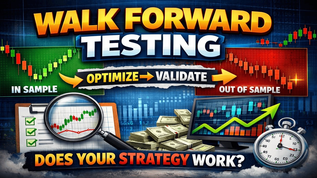 Eliminate Curve Fitting with Walk Forward Optimization - YouTube