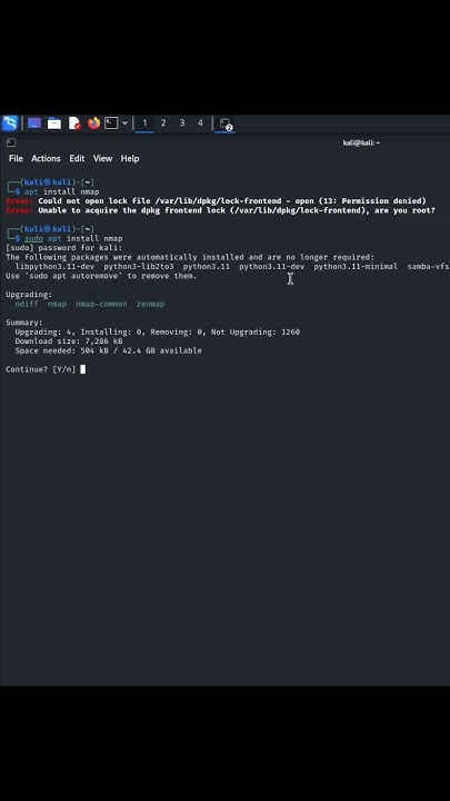 APT INSTALL NOT WORKING 🔒 Forgot sudo! #cybersecurity #ethicalhacking # ...