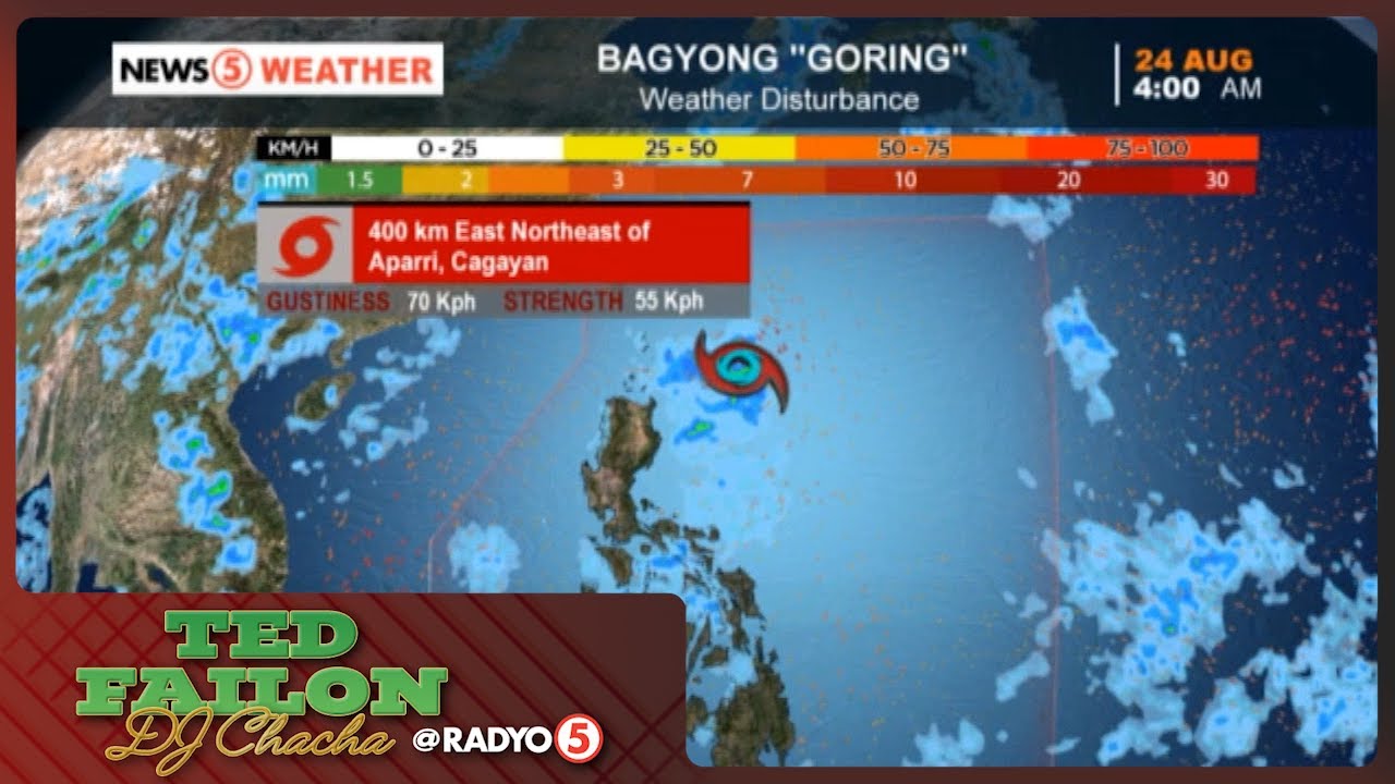 Naging bagyo na ang LPA sa bahagi ng Aparri, Cagayan - YouTube