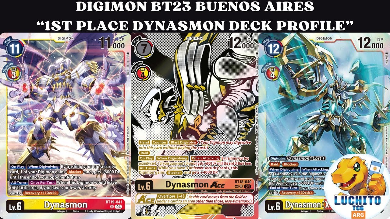 1st place buenos aires - DYNASMON deck profile BT23 Digimon TCG - YouTube