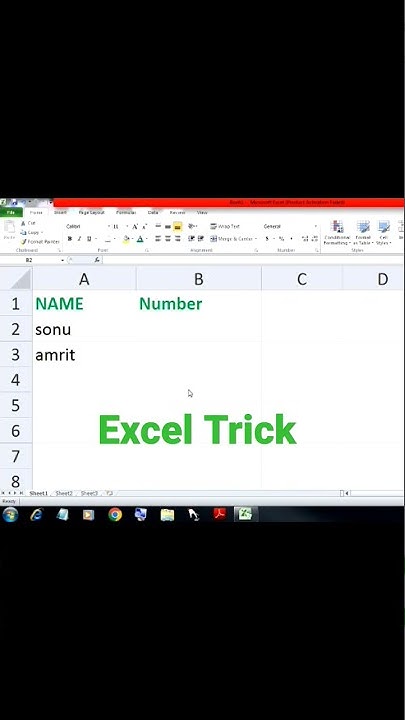 Excel trick 0 #excel #exceltricks #exclusive #shorts #shortsfeed #shortvideo - YouTube
