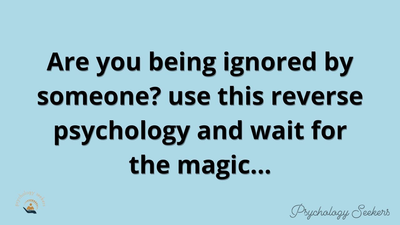 Being Ignored is painful | Are you being ignored by someone ? - YouTube