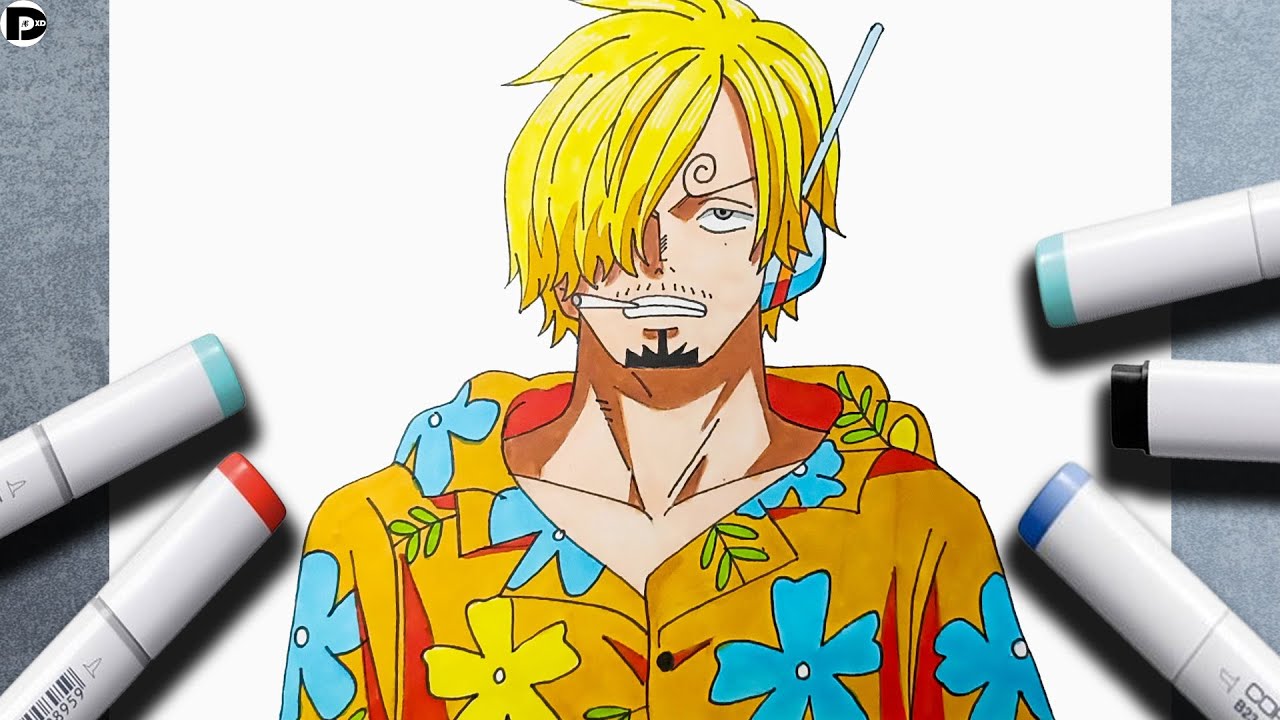 How to Draw Sanji Step-by-Step || Drawing Sanji Egghead From One Piece ...
