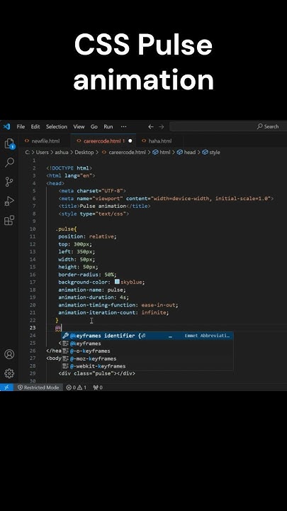 Css Pulse Animation Learnhtml5andcss3 Webdesign Coding Webdevelopment Css3animation
