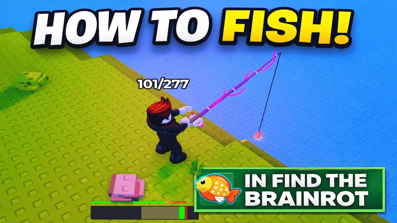 How To Fish in Find The Brainrot | Complete Fishing Guide For Beginners ...