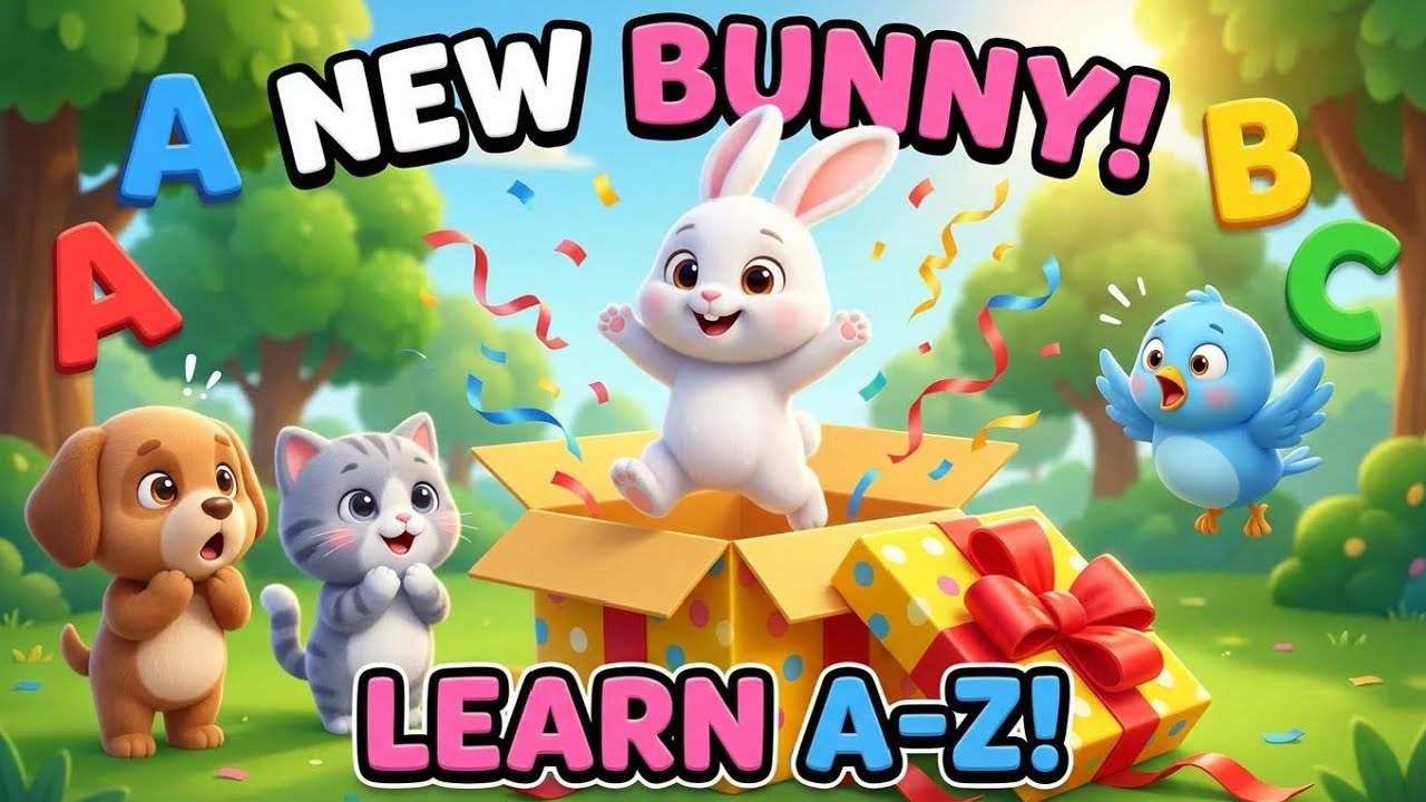 Best Phonics Song for Toddlers! 🎵 Learn A-Z Sounds with New Bunny ...