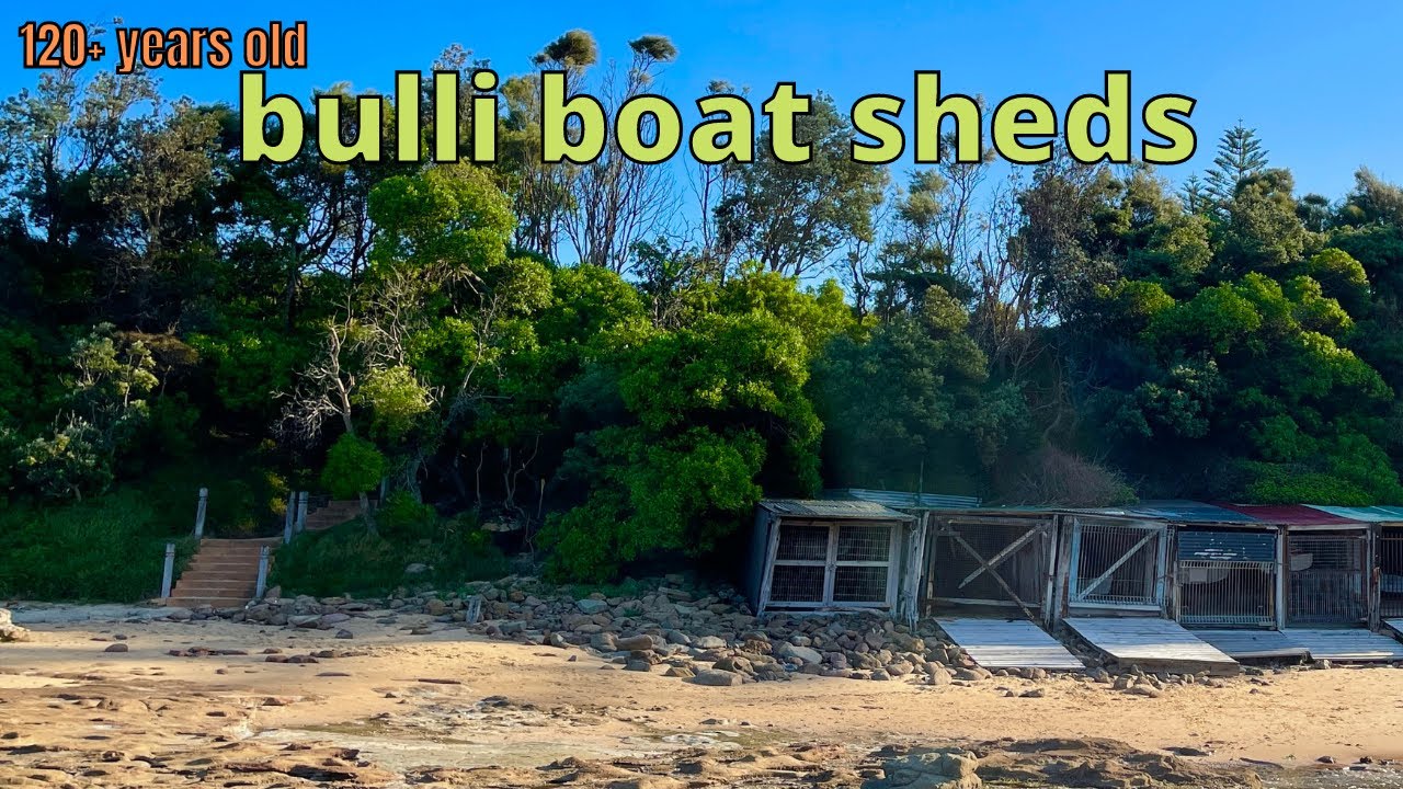 120 YEAR OLD BOAT SHEDS at Bulli Sandon Point NSW - YouTube
