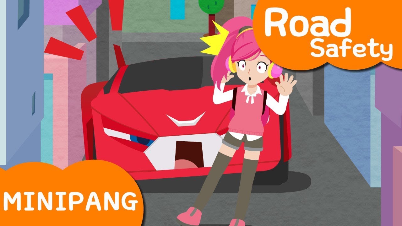 Walking on the Road | Watch-Car Road safety song | Mini-Pang TV Kids ...
