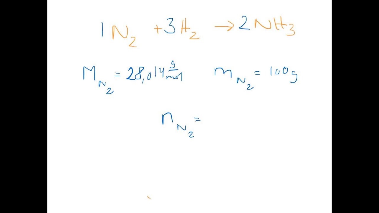 Beregninger på kemiske reaktioner (1) - YouTube