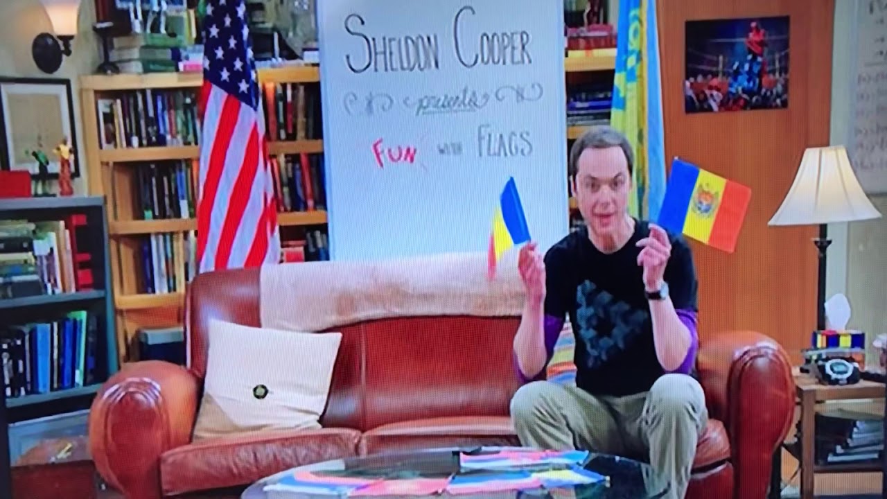 Big Bang serial,Diversion con banderas Rumania - YouTube