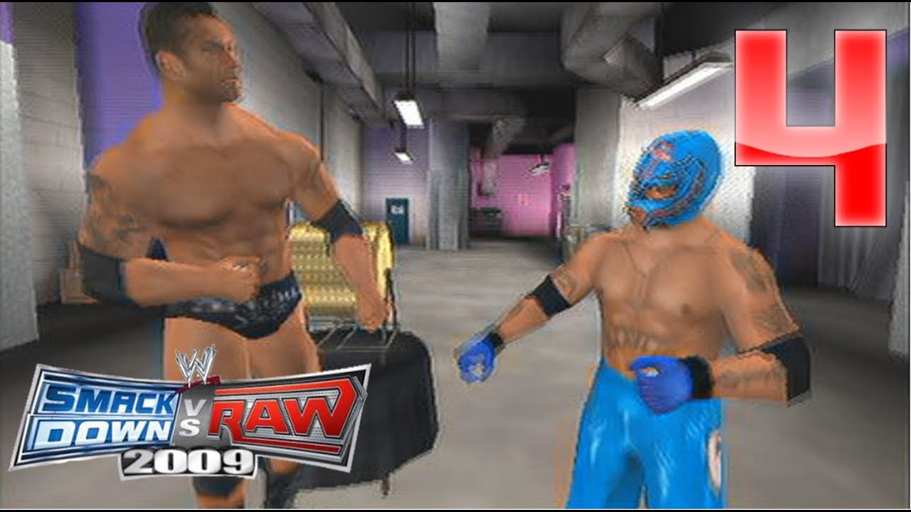 WWE SVR 2009 PSP | Rey Mysterio RTWM Part 4 | ROYAL RUMBLE!! - YouTube