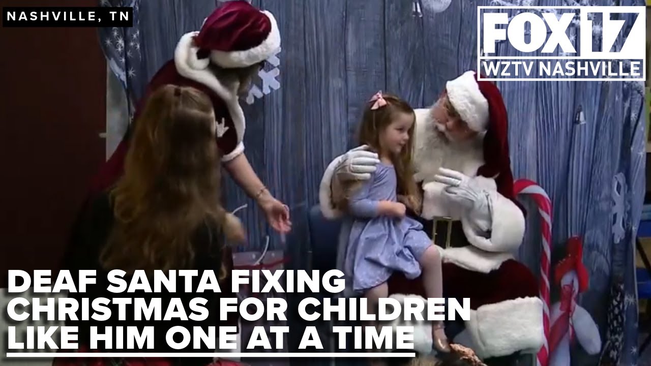 Deaf Santa is changing Christmas for kids just like him - YouTube