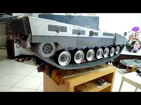 1/8 RC tank Leopard 2A6 台灣組裝 - YouTube