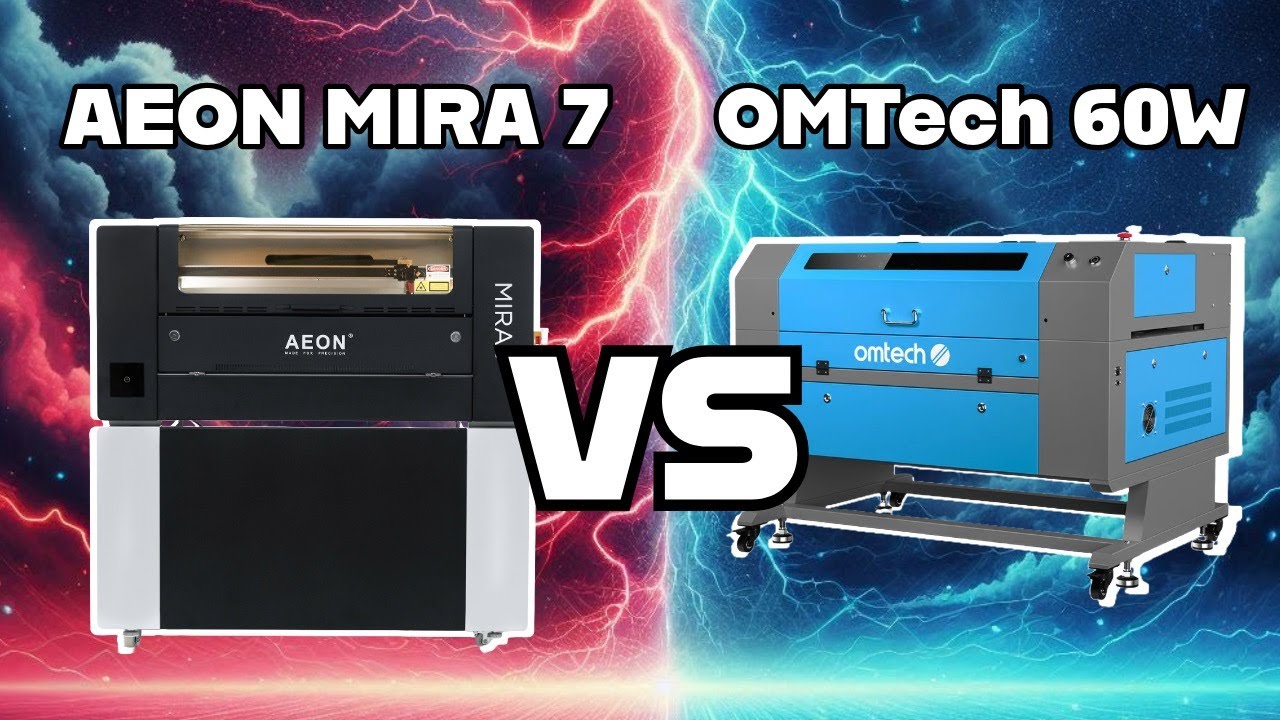 $8,000 vs $3,000 - Aeon Mira 7 vs. Omtech 60W Laser - YouTube