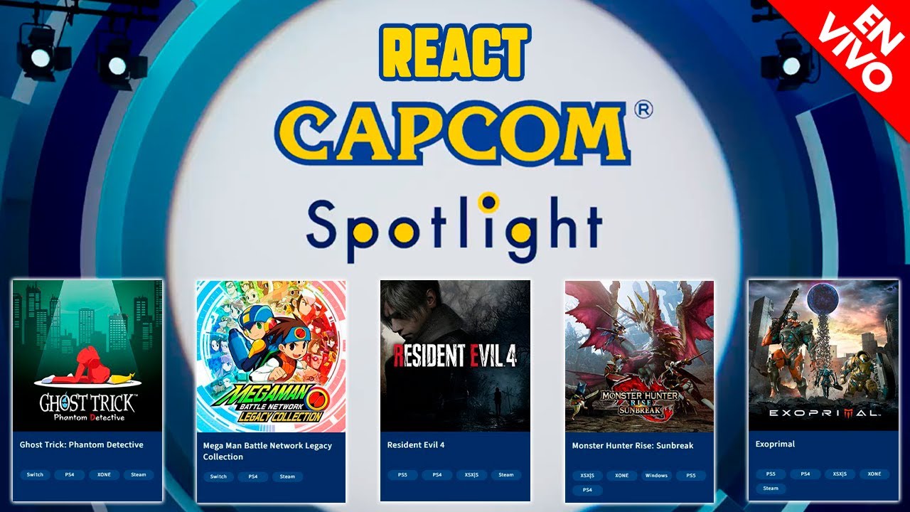 React: Capcom Spotlight | EN VIVO - YouTube