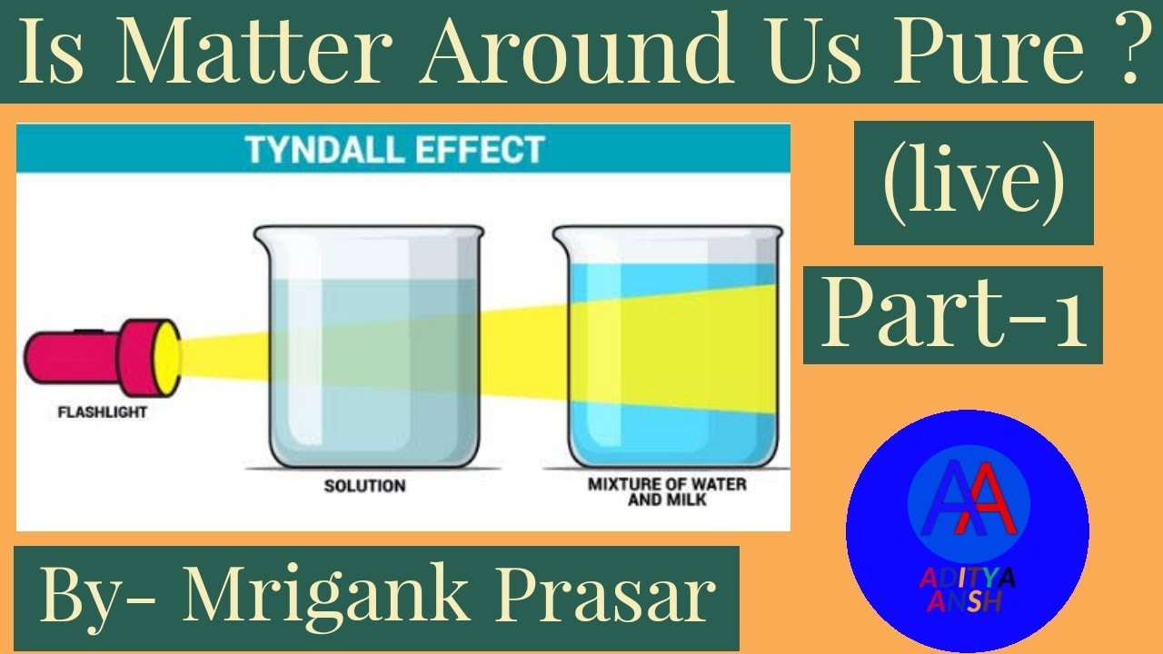 Is Matter Around Us Pure | Part-1 | Aditya Ansh || - YouTube