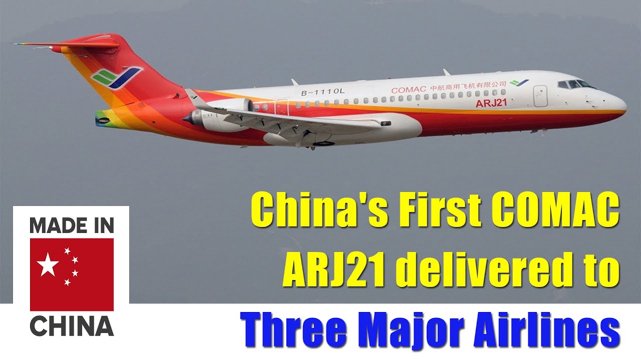 China's Three Major Airlines Receive First COMAC ARJ21 - YouTube