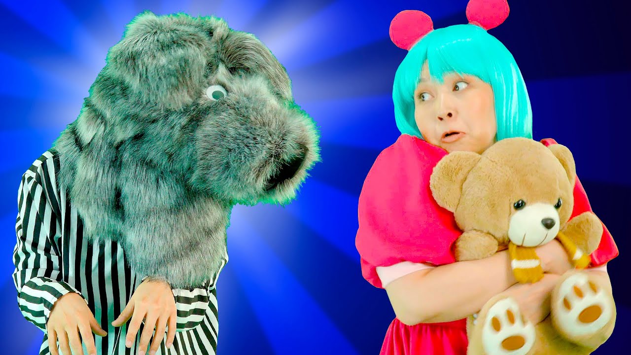 Big Grey Wolf Go away! | Lights Kids Song - YouTube