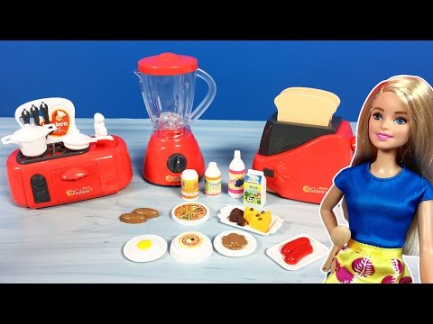 Barbie ile yeni oyuncak mutfak seti | EvcilikTV