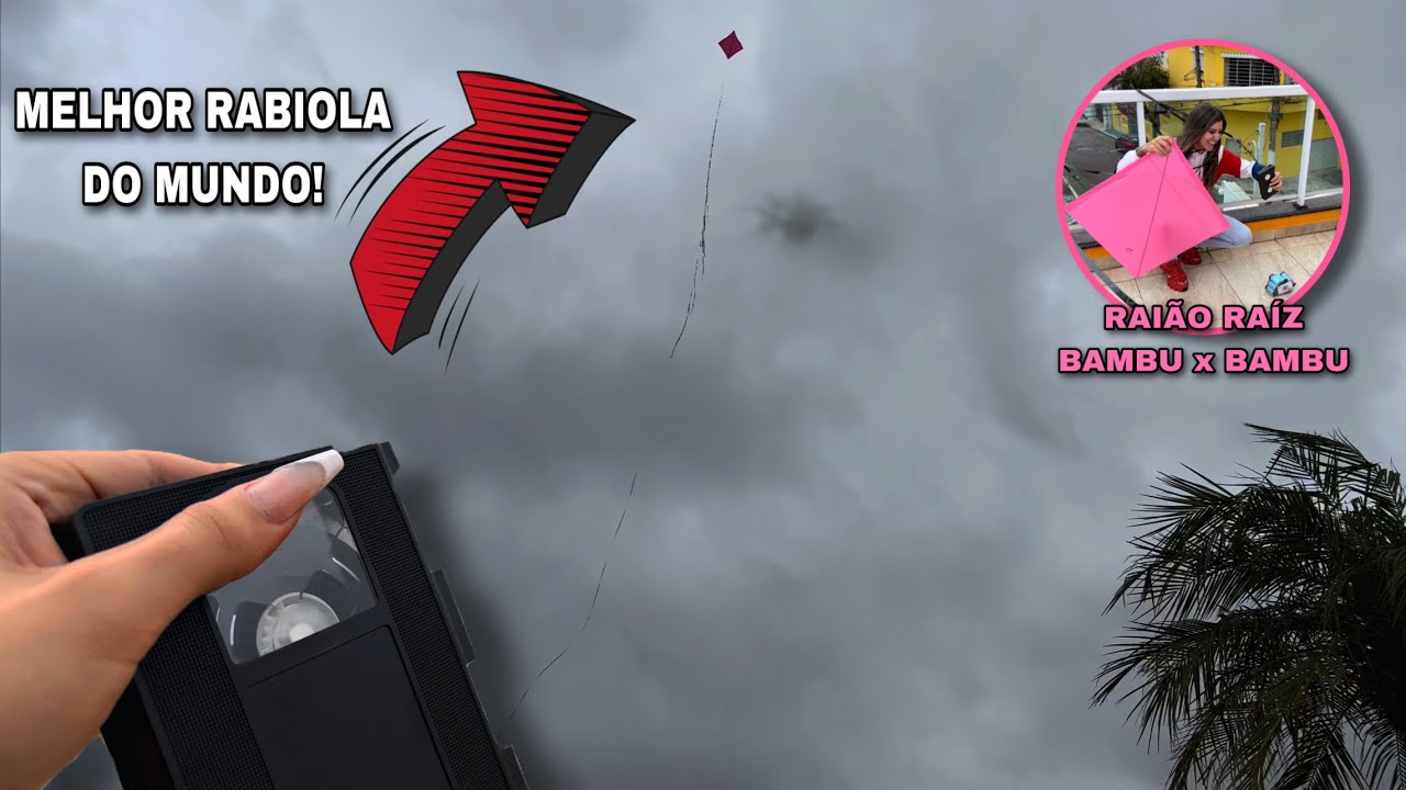 Como Fazer Rabiola com Fita Cassete para Pipa - Raião com Fitão Virou ...