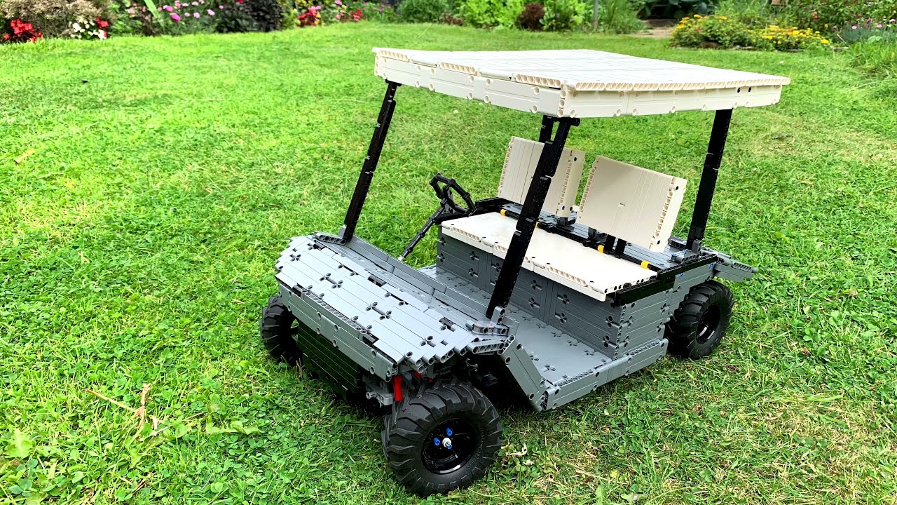 Lego Technic Golf Buggy / Cart MOC! Extremely powerful Drivetrain! Pull ...