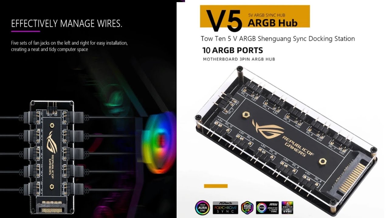 DEEPCOOL 5V to 12V RGB Converter (Convertor) - 5V 3 pin | 12V 4 pin ...