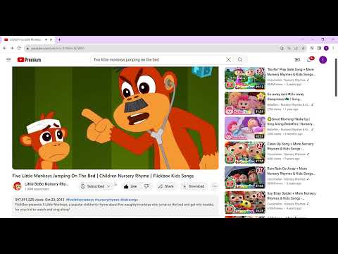 15530 Five Little Monkeys Jumping On The Bed Children Nursery Rhyme ...