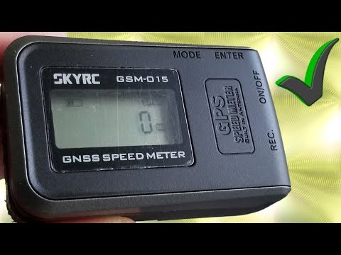 SkyRc GSM-015 GPS-Geschwindigkeitsmesser.