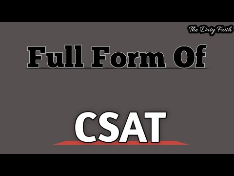 Full From Of CSAT //Csat ka full form kya hota hai/Csat ka pura name ...