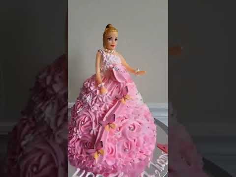 Ziva's birthday doll cake😍🥰🎂#shorts#trending#ziva youtube reels#