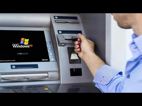 ATM Security: 70% of ATMs in India still run on windows XP - YouTube