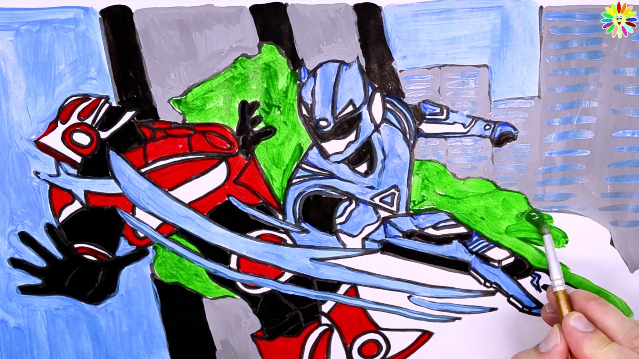 How to draw cartoon characters - Miniforce X-Deceitful Alien - YouTube