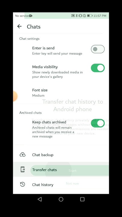 how to transfer chat history to android phone on Whatsapp | Chat ...