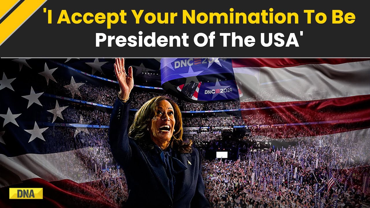 Democratic National Convention 2024: Kamala Harris Accepts US ...