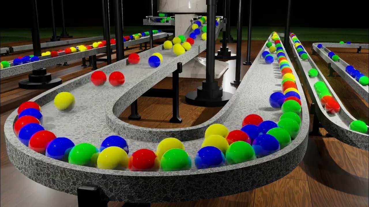 Virtual Marble Run with 400 Varbles - YouTube
