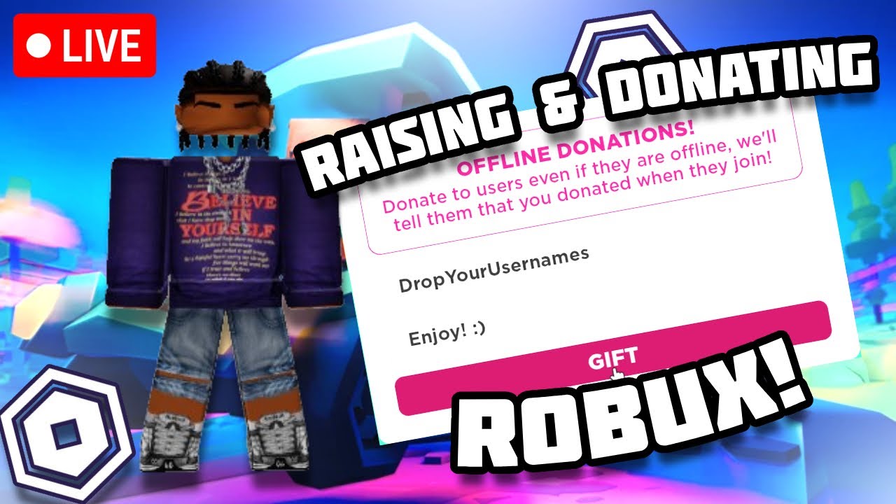 DONATING & RAISING ROBUX TO VIEWERS | 🔴 PLS DONATE LIVE 🔴 - YouTube