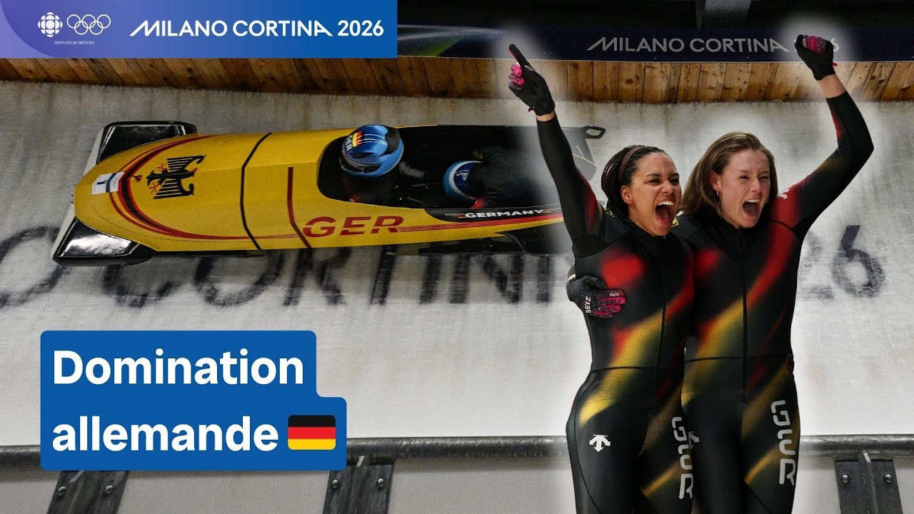 Bobsleigh : l'Allemagne 🇩🇪 domine encore au bob à deux féminin | Milan ...