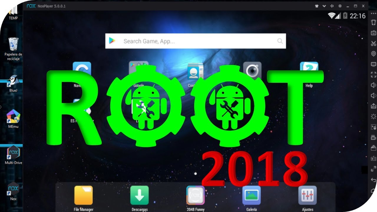 MEJOR EMULADOR ANDROID CON ROOT PARA PC+INSTALACIÓN Y CONFIGURACIÓN ...