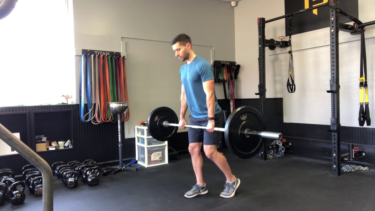B stance (kickstand) barbell RDL - YouTube