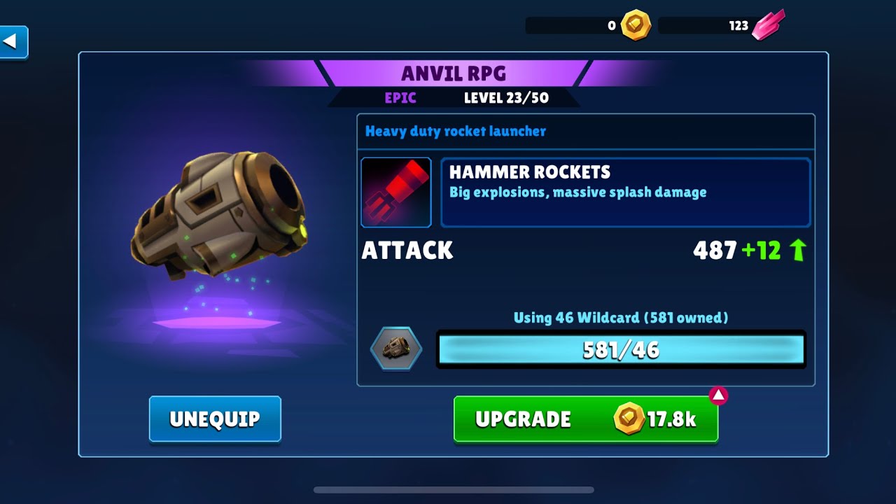 Mob Rush - With new Rocket Launcher Anvil RPG - Autogun Heroes - YouTube