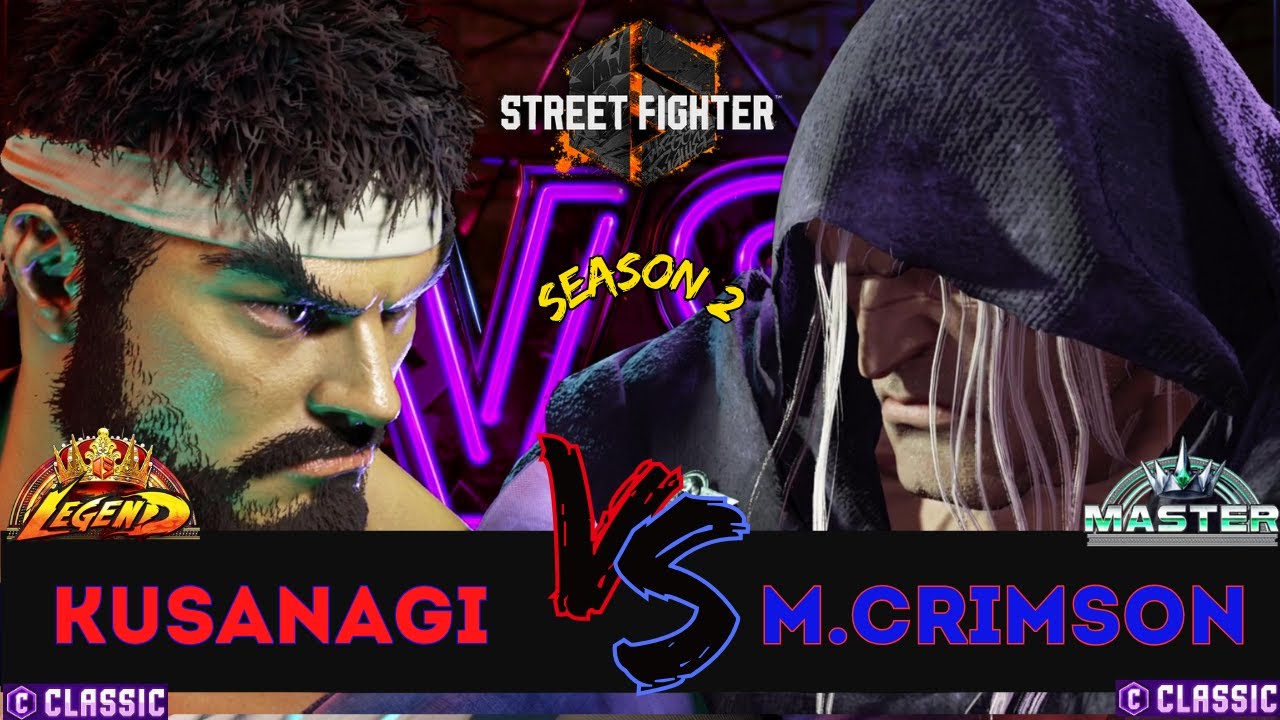 SF6 KUSANAGI (Ryu) vs MISTER CRIMSON (M.Bison) 👊 Ranked Match - Street ...