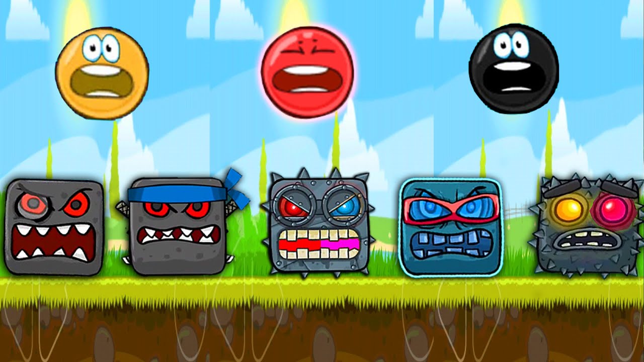 RED BALL VS GOLDEN BALL VS BLACK BALL EPIC VERSUS MODE BOSS BATTLE ...