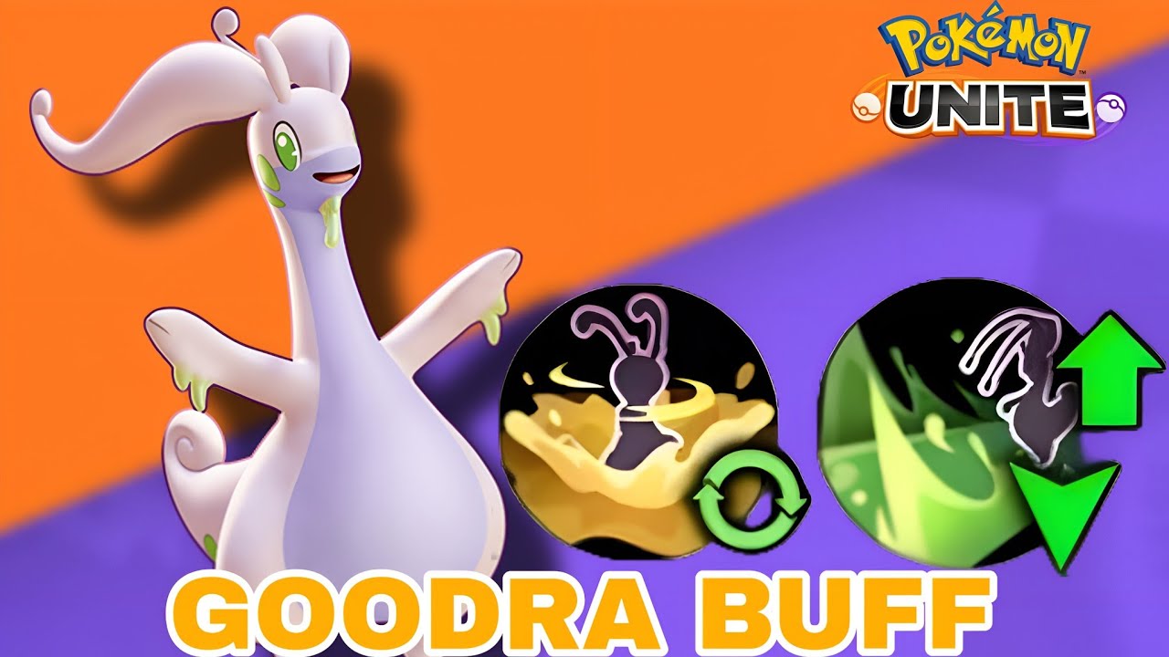 BUFF MUDDY WATER DAN POWER WHIP GOODRA POKEMON UNITE - YouTube