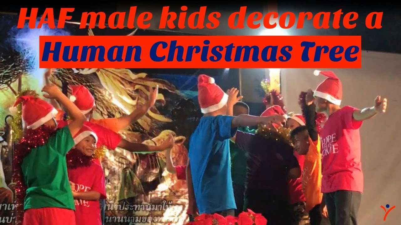 Human Christmas Tree | Hope Alive Foundation male kids' performance ...
