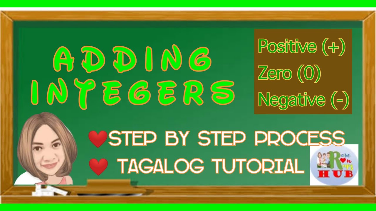 Adding Integers || Tagalog || Step by Step Process || - YouTube