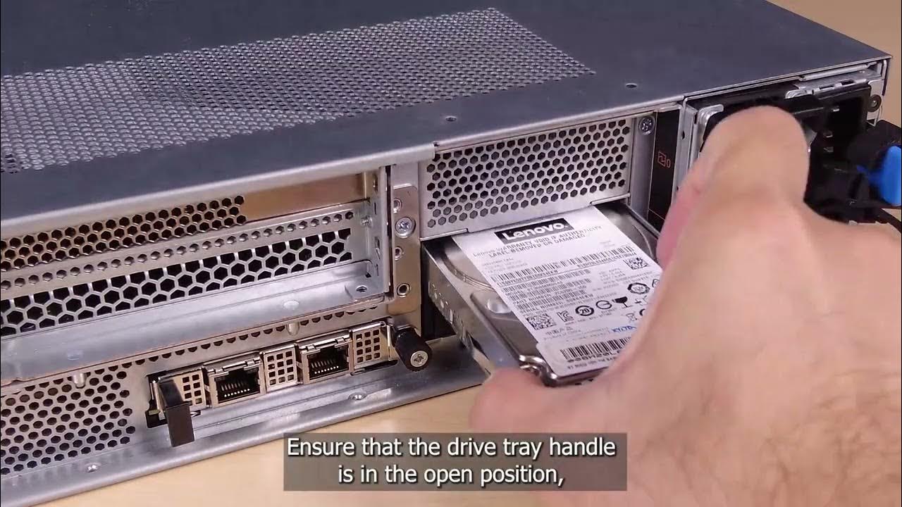 Lenovo ThinkSystem HS350X V3 installing a 2.5-inch hot-swap rear drive - YouTube