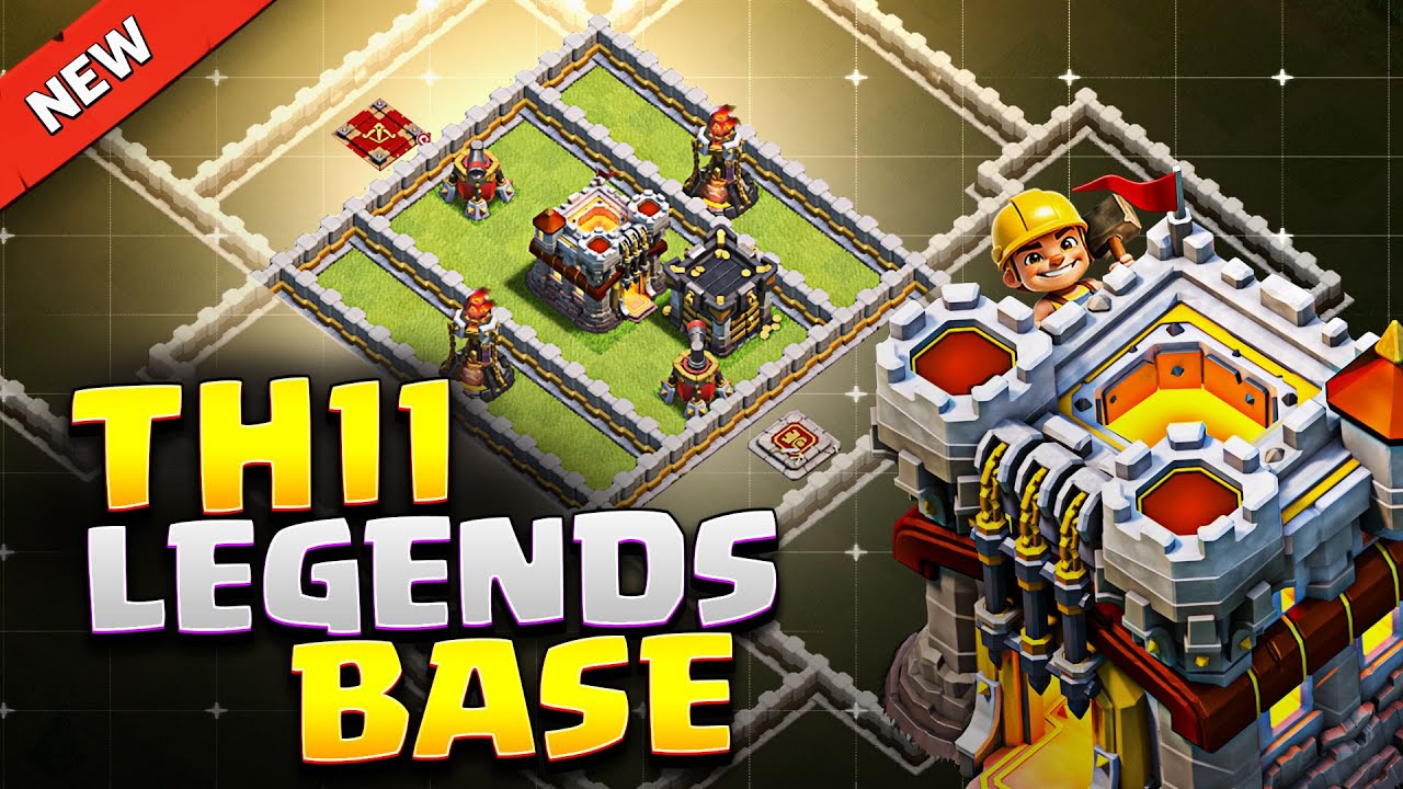 New BEST TH11 Legends Push Base 2025 ⚒️ INSANE Town Hall 11 Base Link ...