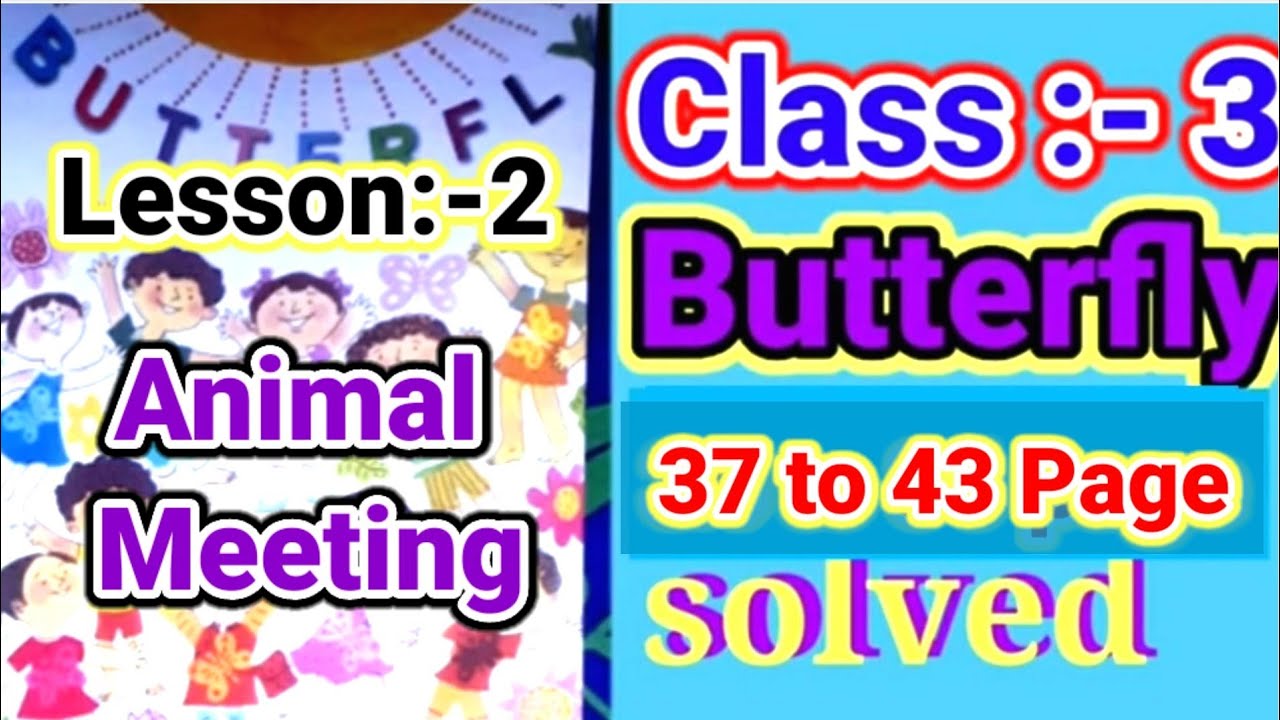 Class 3...English... Butterfly...Lesson 2 ...37 to 43 page...all ...