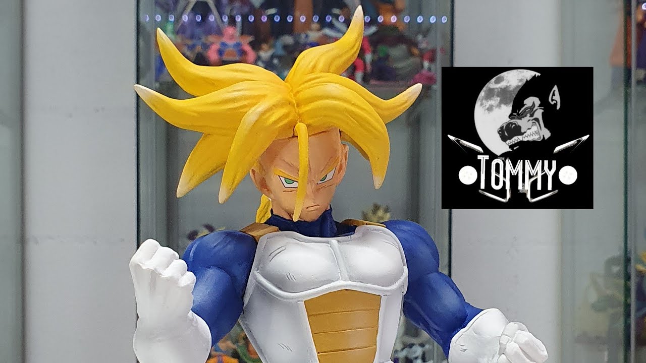 CUSTOM GRANDISTA DBZ FIGURAS, TRUNKS SSJ SALA DEL TIEMPO RESIN BY TOMY ...